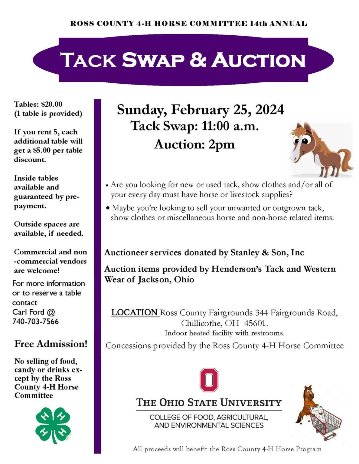 Tack Swap & Auction - Equine Events
